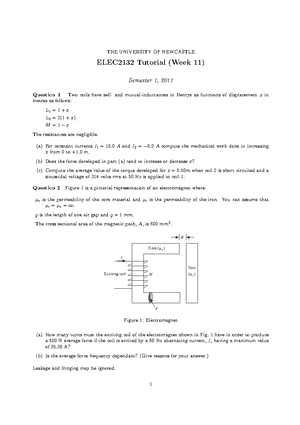 Tutorial 2 Practice Problems - Tutorial 2: Problems for practice 1-5 ...