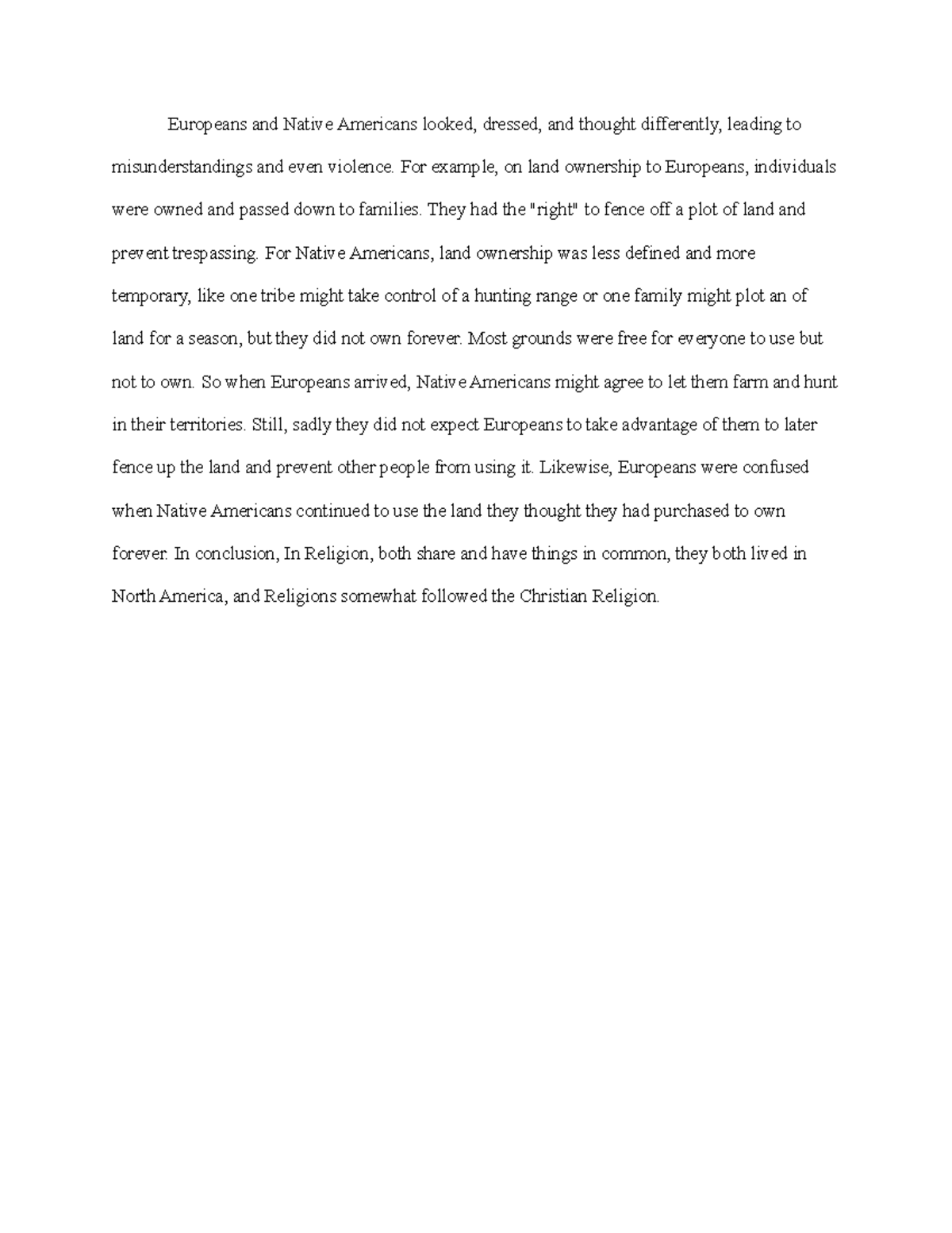 European and Native American societies - Europeans and Native Americans ...