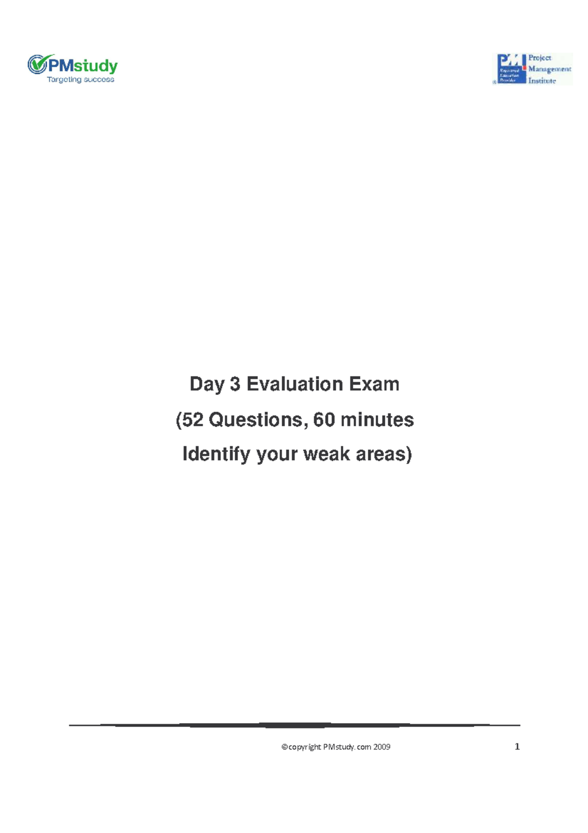 Day3 Eva Test PMI TEST - - Studocu
