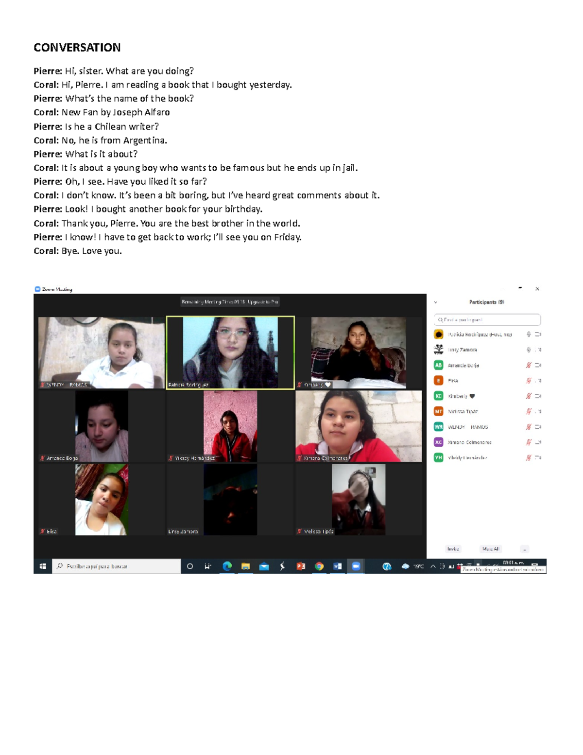 Conversation Basicos - Práctica de conversación - CONVERSATION Pierre ...