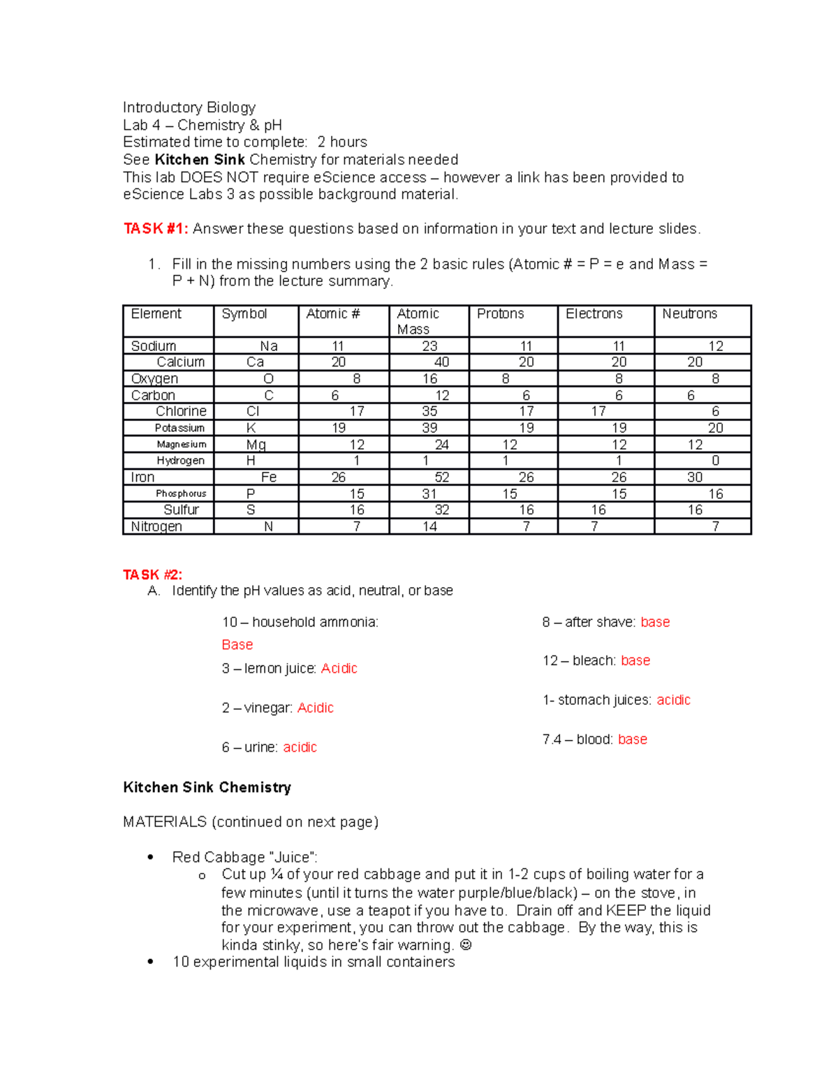 Ph Lab High School Biology at Wayne Stevens blog