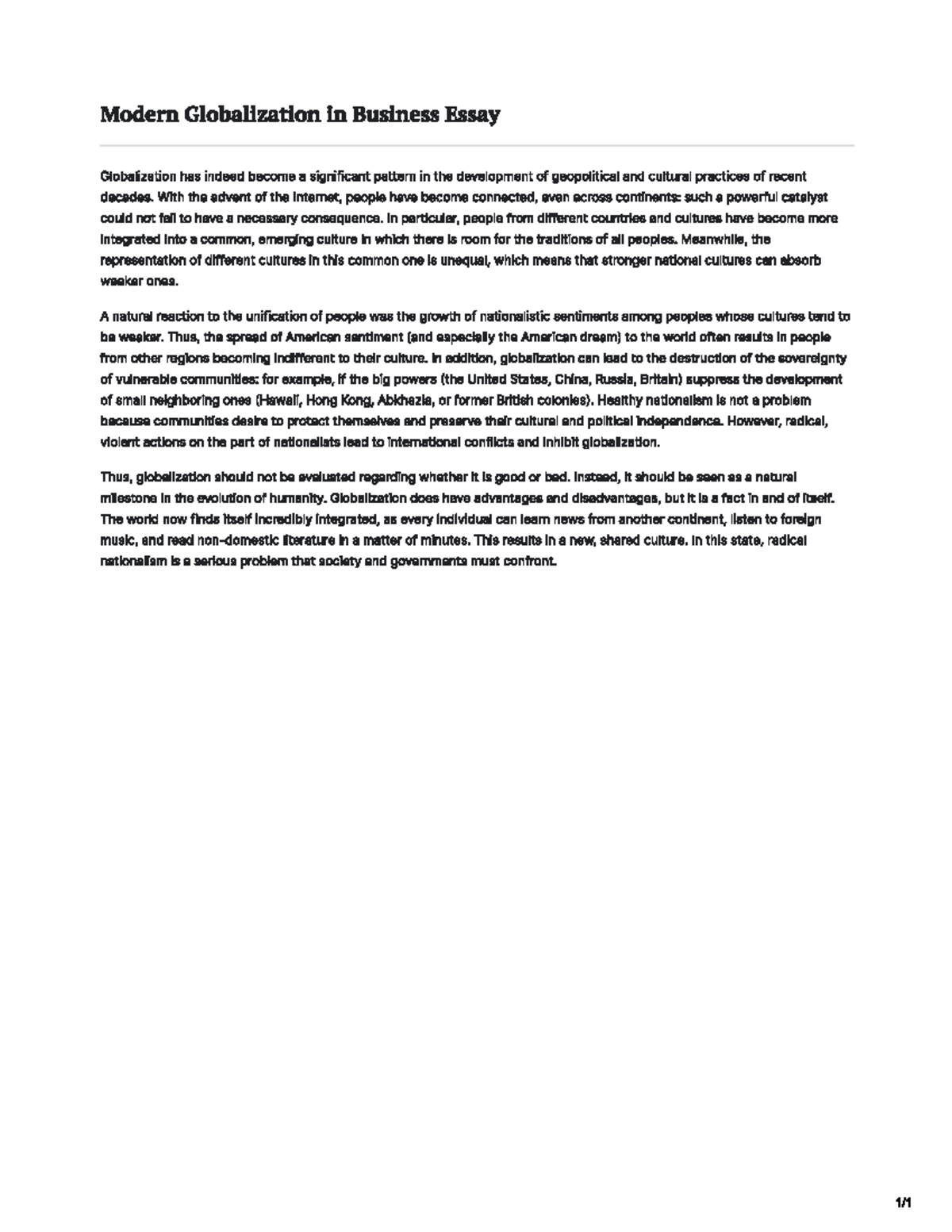 A1 - Prof. John - business - Studocu