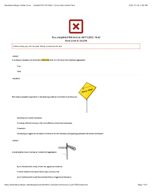 ASA - asa - Case Scenario: ASA Classification: 35 year old female ...