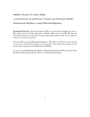 Sect 1 1 Def and Terminology Sect 1 2 IVProblems - ENGR 213, Applied Ordinary Differential ...