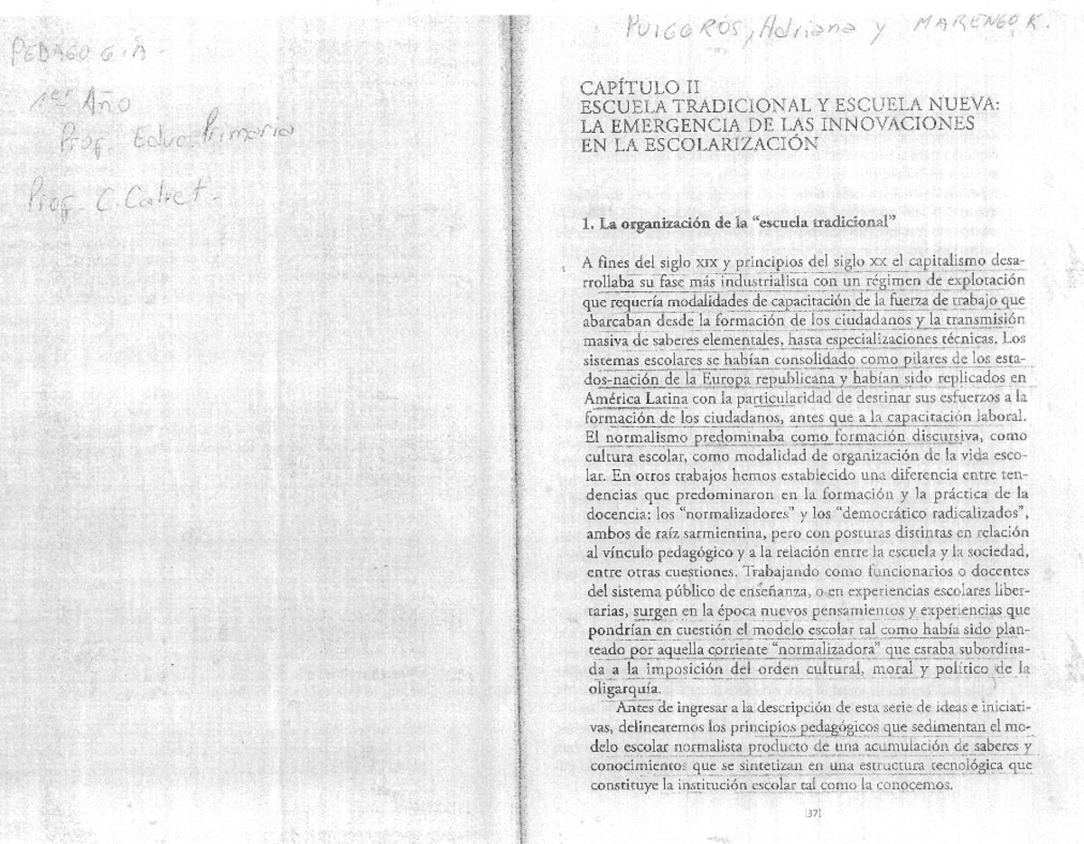 Puiggros marengo esc tradicional y esc nueva - PUIGG ROS Adriana y ...