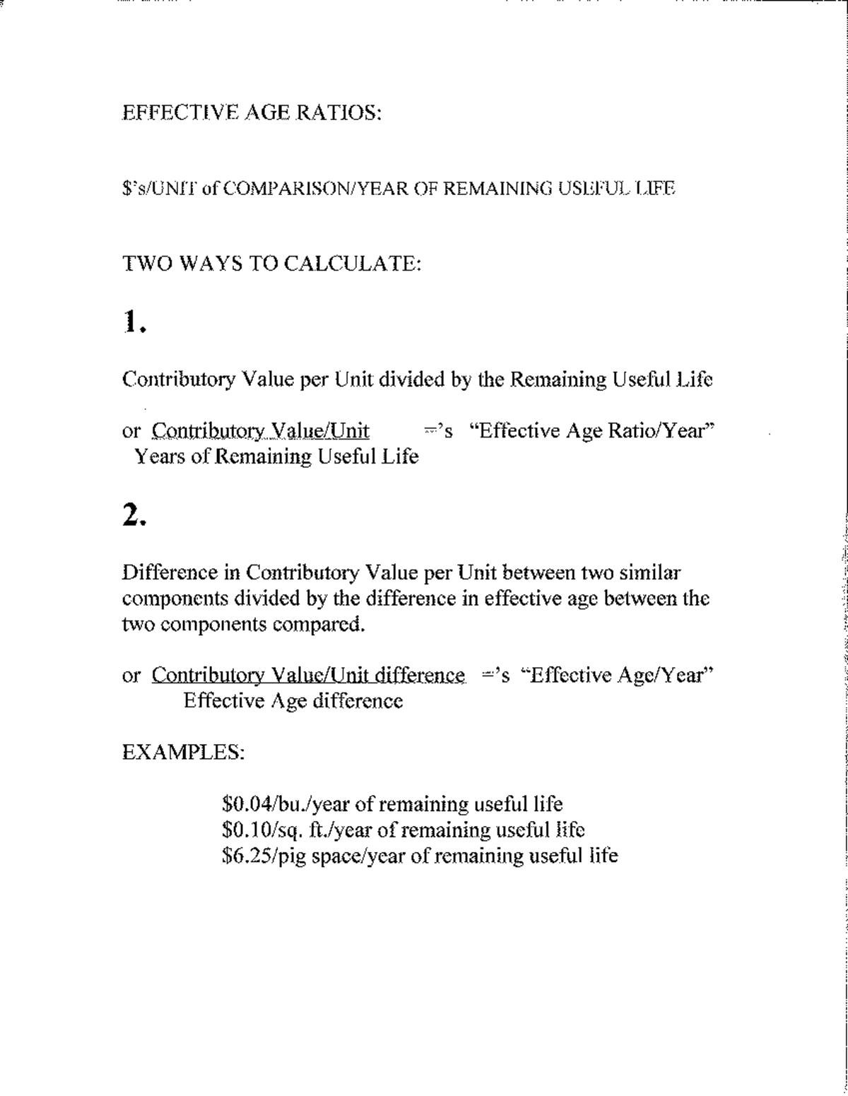 Lecture notes, lecture effective age ratios - ,. i a. t .. EFFECTIVE ...