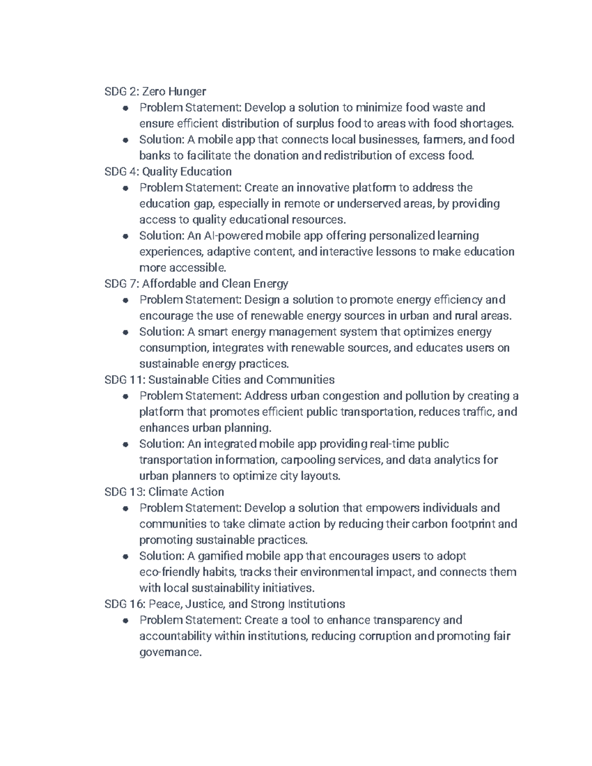 Solution Challenge 2024 - SDG 2: Zero Hunger Problem Statement: Develop ...