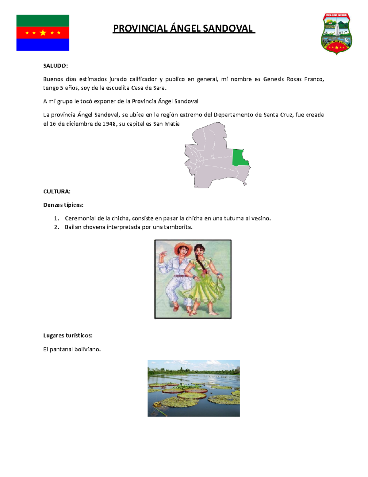 Feria Privincia Ángel Sandoval - PROVINCIAL ÁNGEL SANDOVAL SALUDO ...