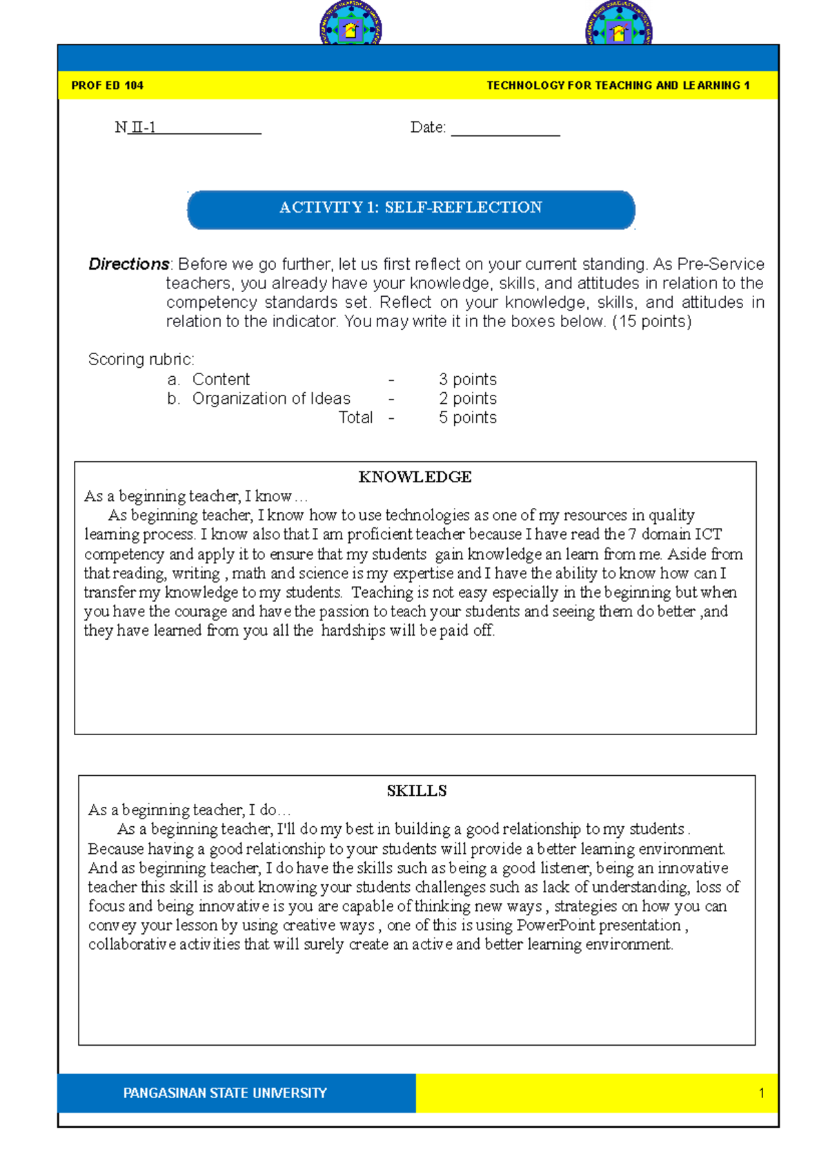 Anonymous - Worksheet - Directions : Before we go further, let us first ...