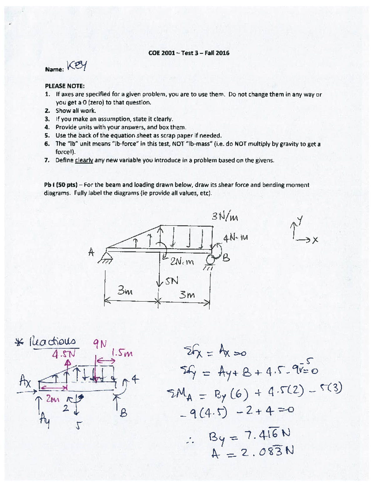 Test3key - Exam Practice - COE 2001 - Studocu