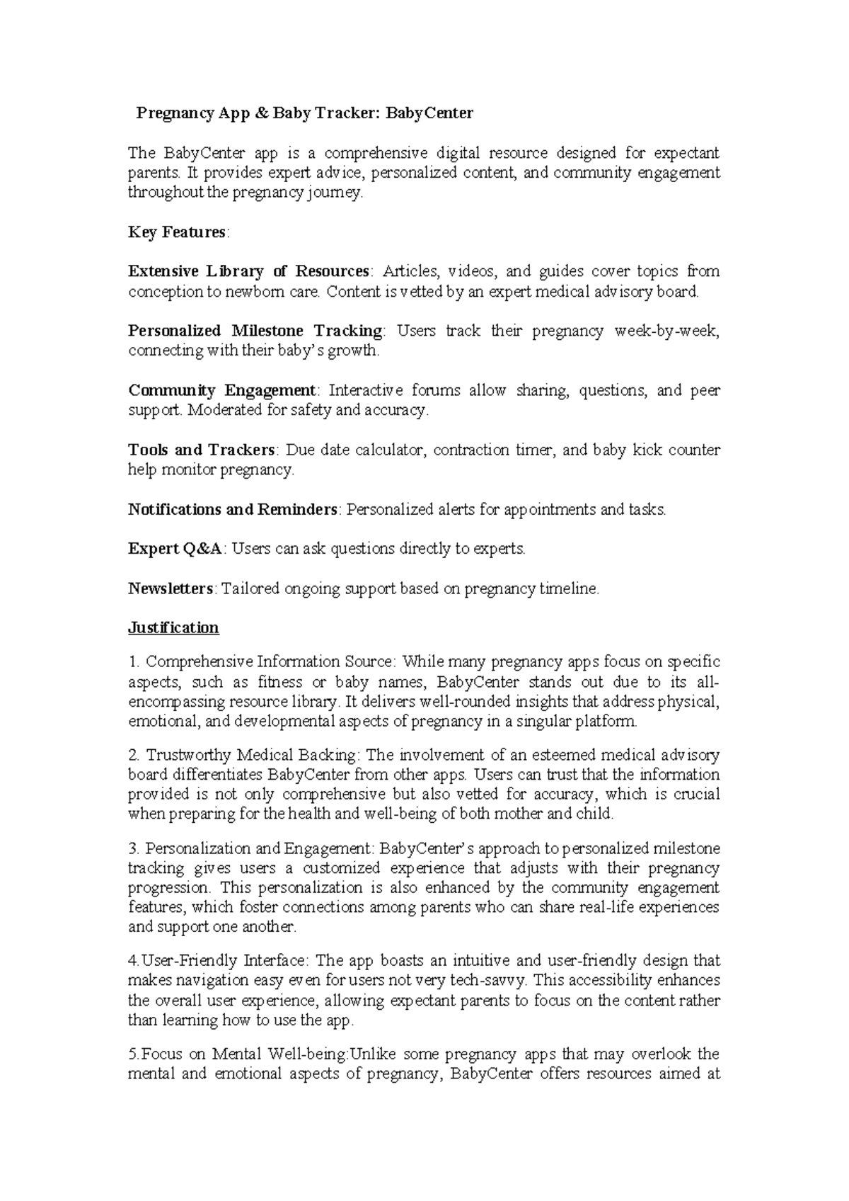 Baby Center App - proposal - Pregnancy App & Baby Tracker: BabyCenter ...