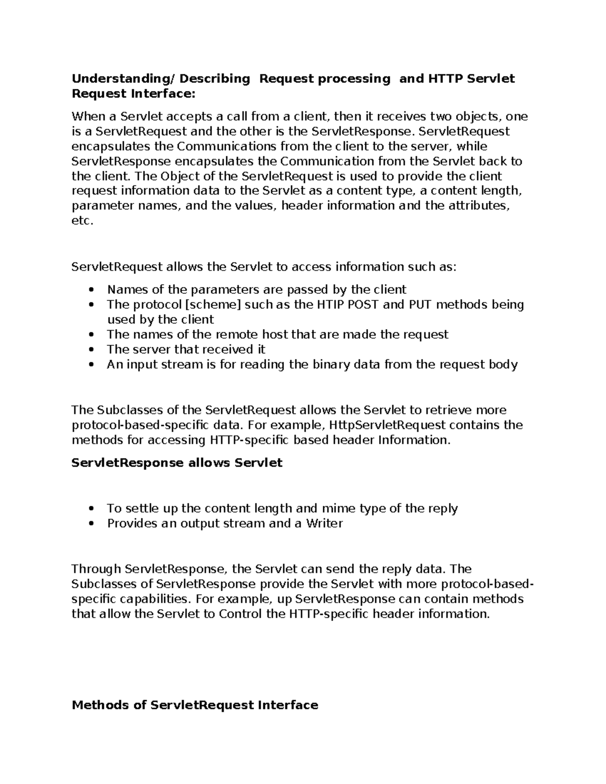 Unit-5-jsp - Java servlet pages - Understanding/ Describing Request ...