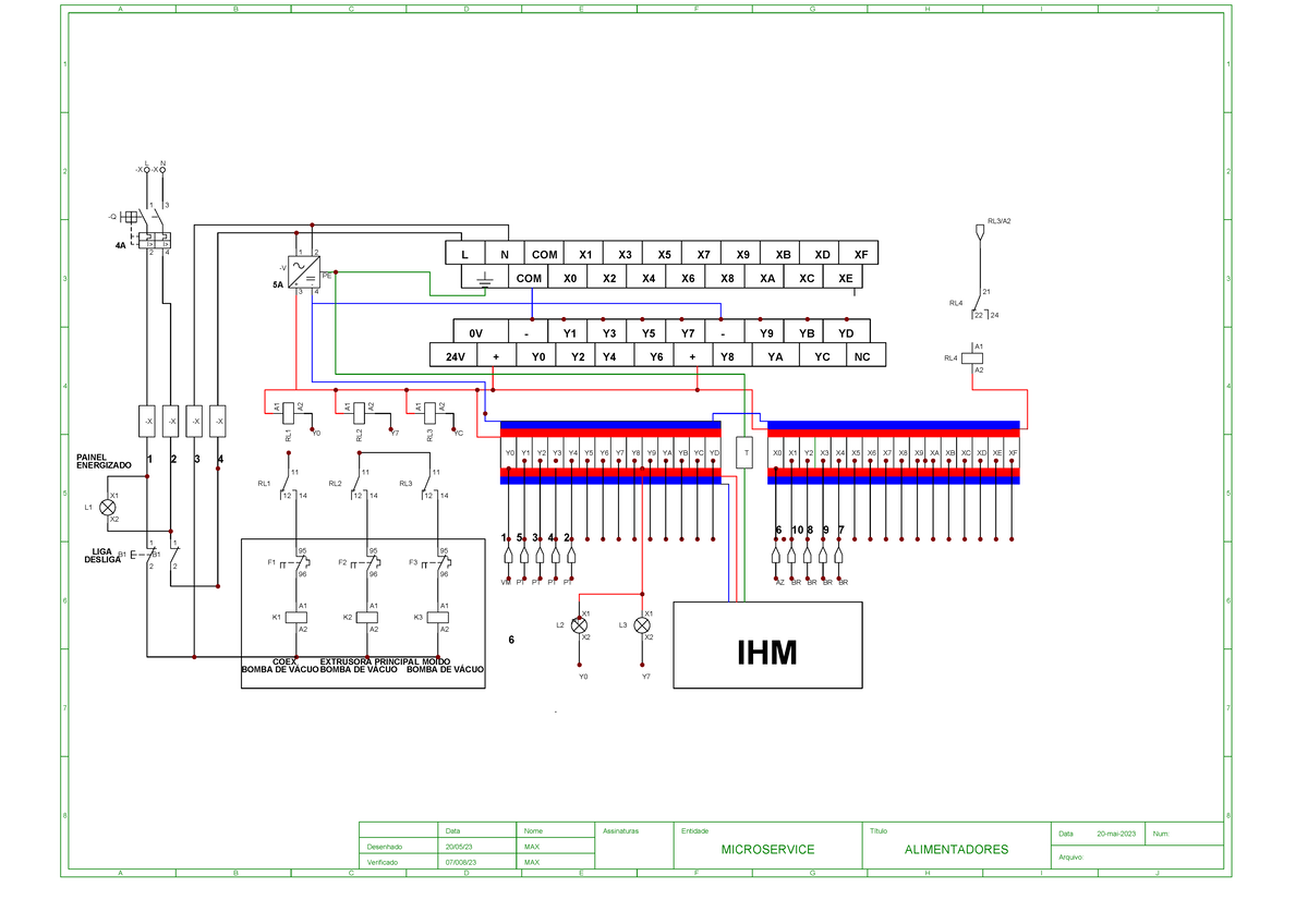 Diagrama Multifilar Alimentador - A A B B C C D D E E F F G G H H I I J ...