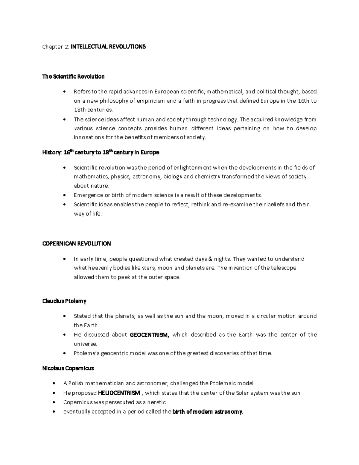 Science, Technology and Society-Chapter 2 Notes - Chapter 2 ...