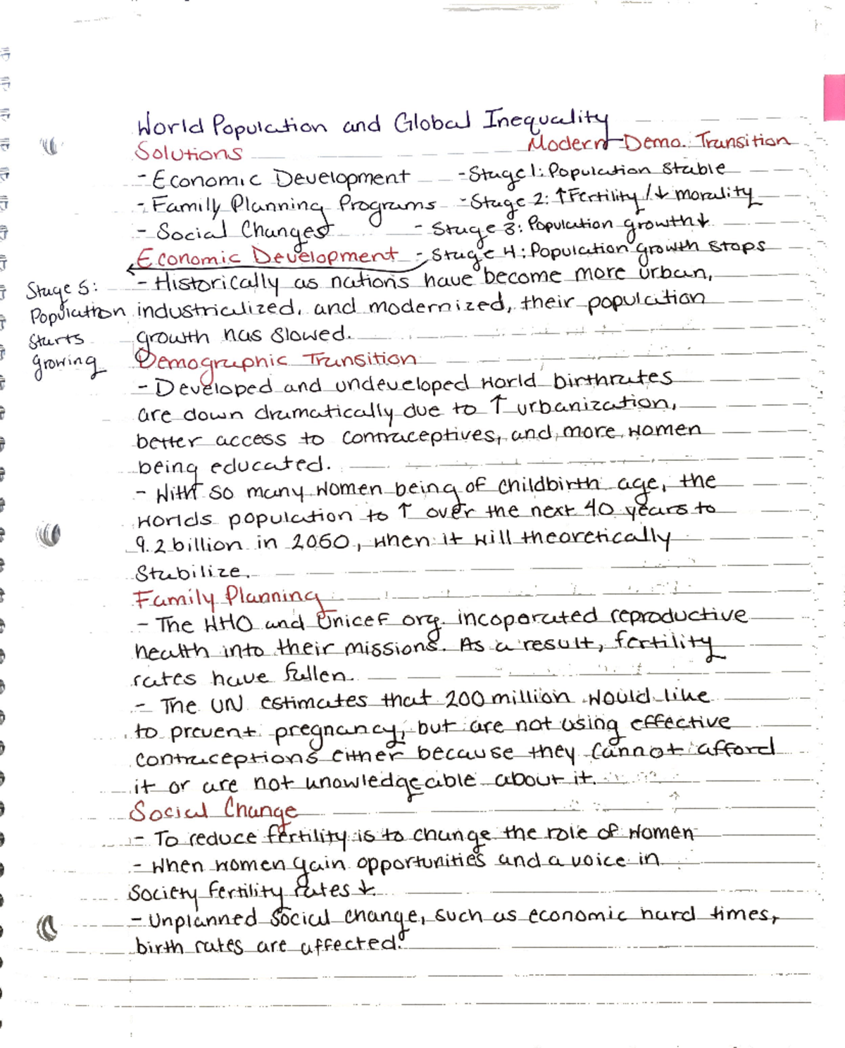Chapter 3- World Population and Global Inequality - SS 2810 - Studocu