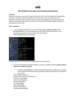 MAT 243 Project Two Summary Report Template - MAT 243 Project Two ...
