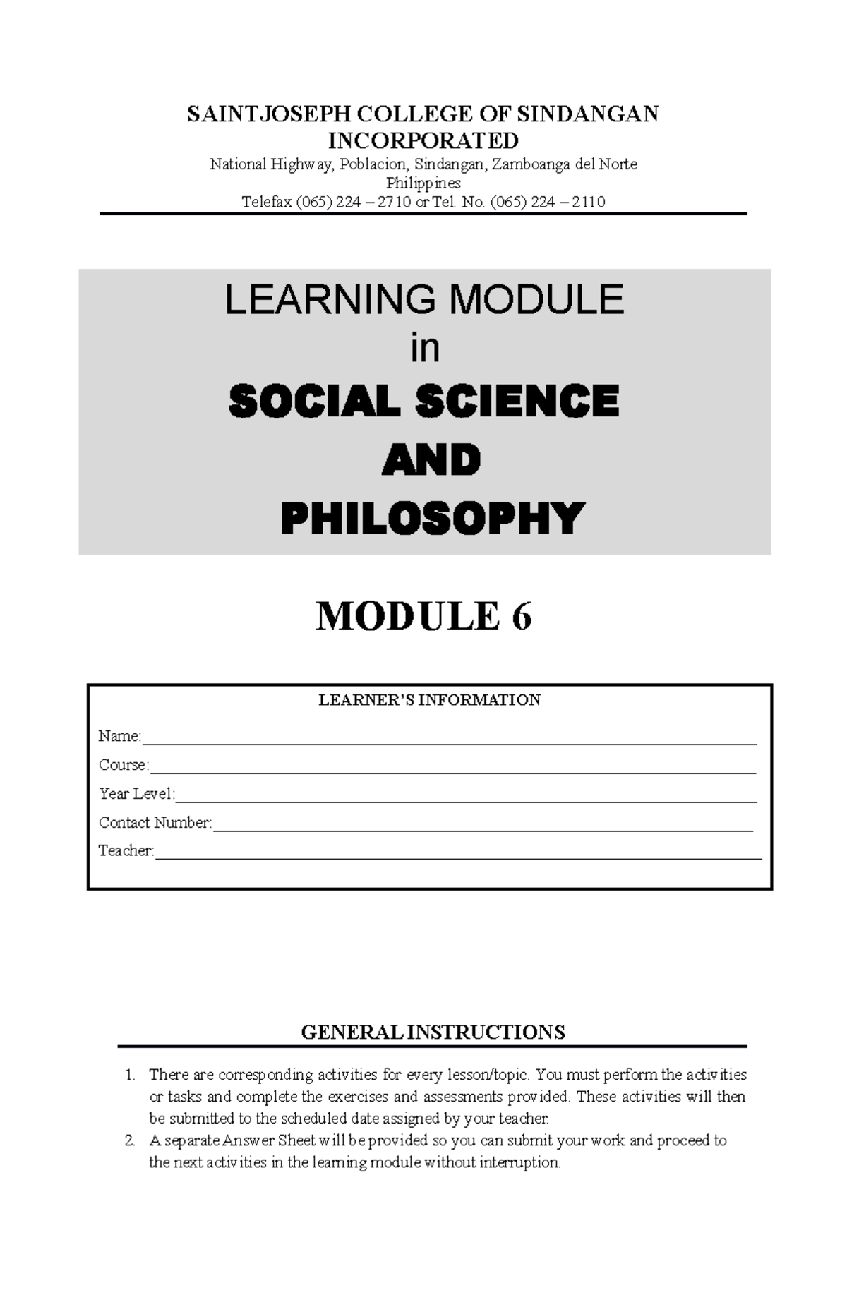 Learning-Module-6 - It is for academic purpose only. The information ...