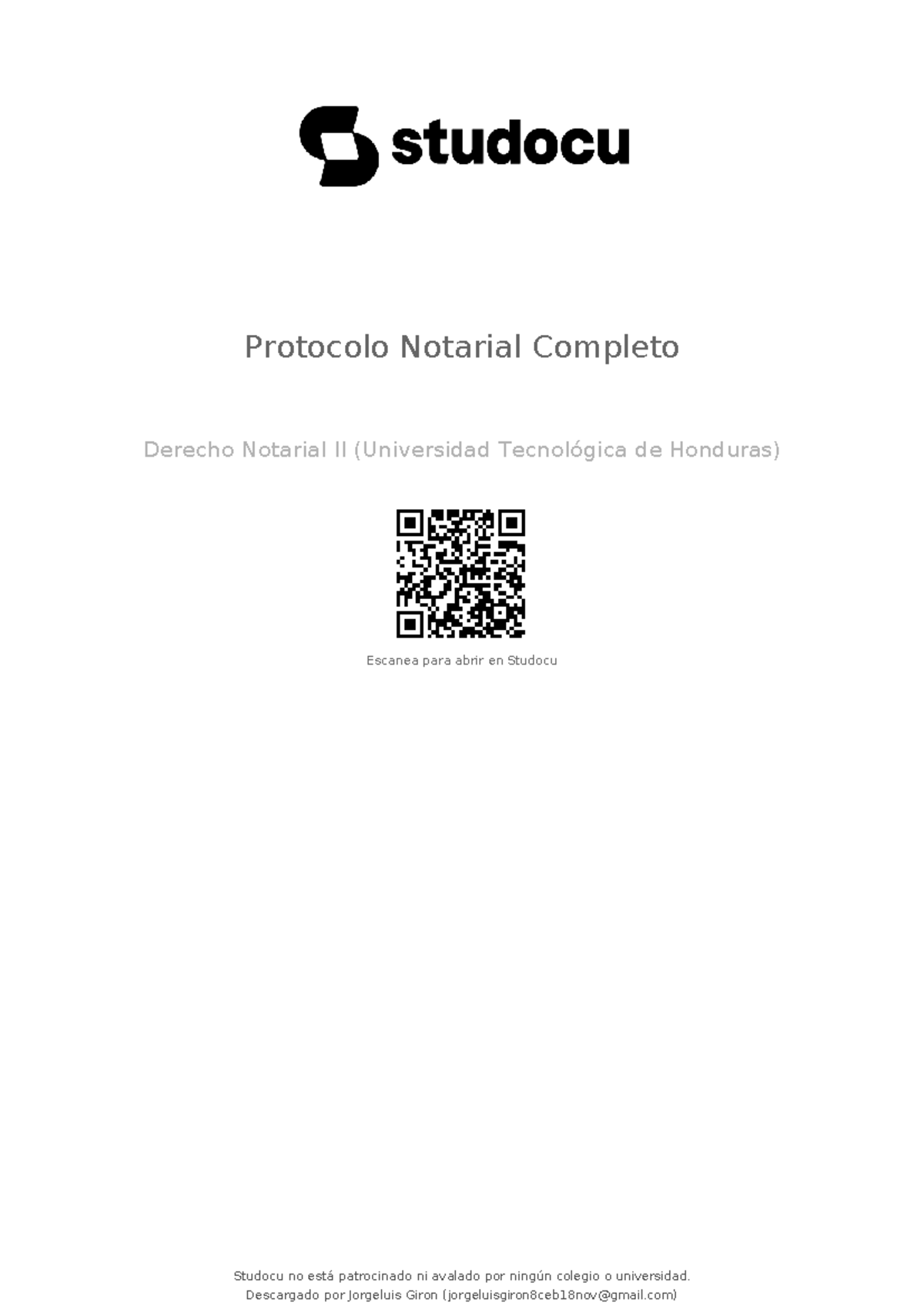 Protocolo-notarial-completo - Protocolo Notarial Completo Derecho Notarial II (Universidad - Studocu