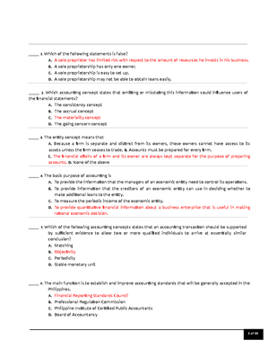 IA1 - Valix - BASIC Fin. Acc. & Rep. - Studocu