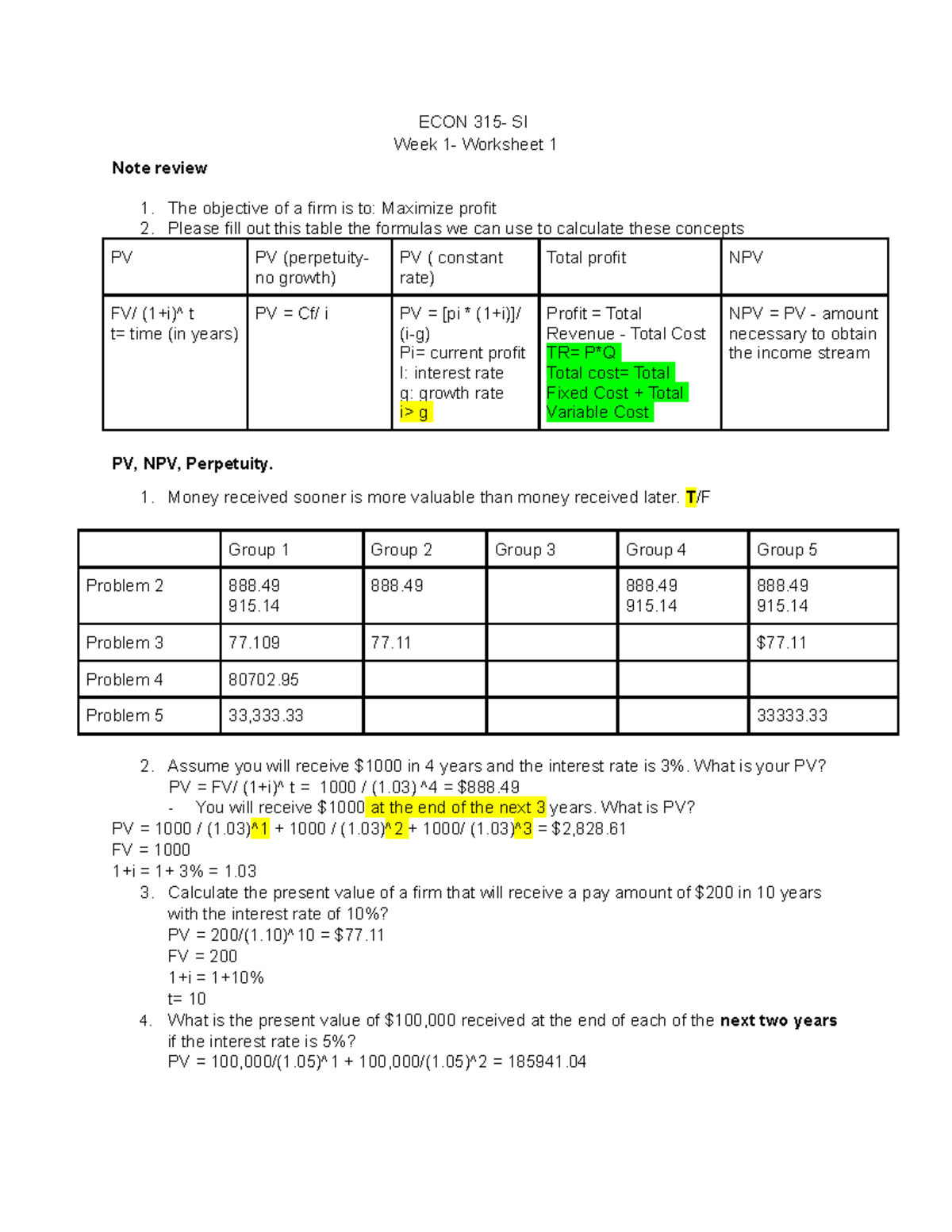 Spring 2022- SI- Week 1 - Si notes for the first and second session ...