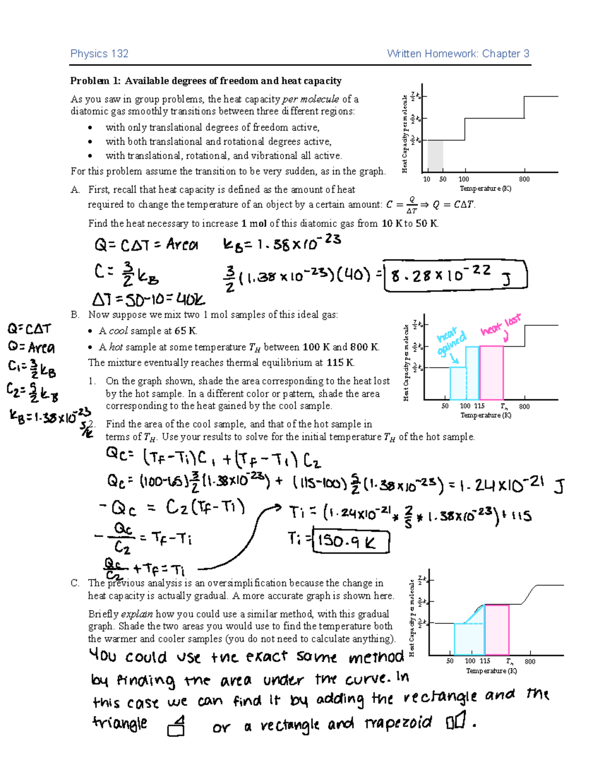Ch 3 - Written Problems - Physics 132 Written Homework: Chapter 3 Problem 1: Available degrees ...
