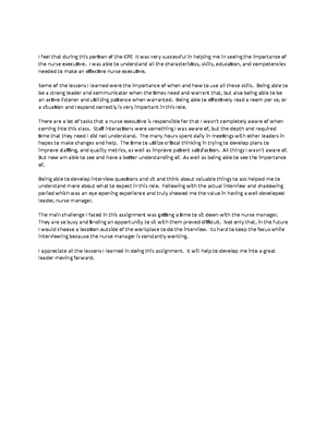 Interview guide - Interview Guide Western Governors University D030 ...