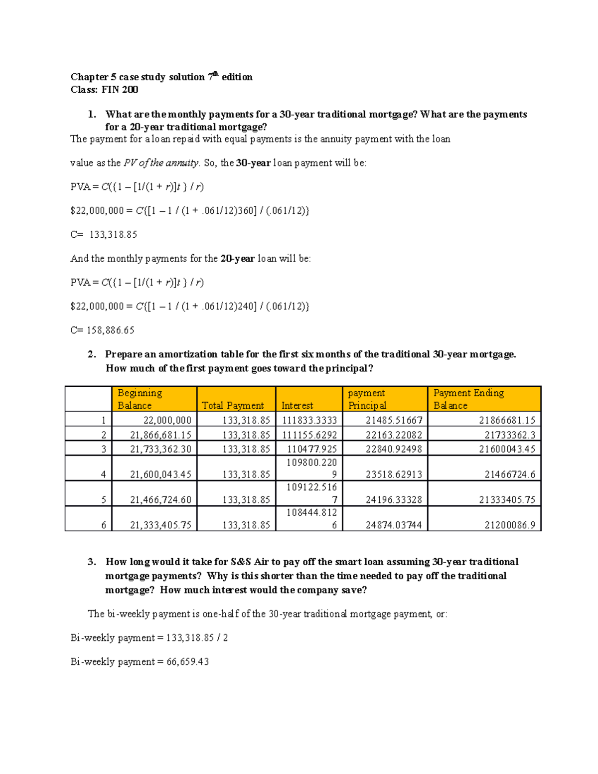 Chapter 5 case study solution 7th edition - Chapter 5 case study ...