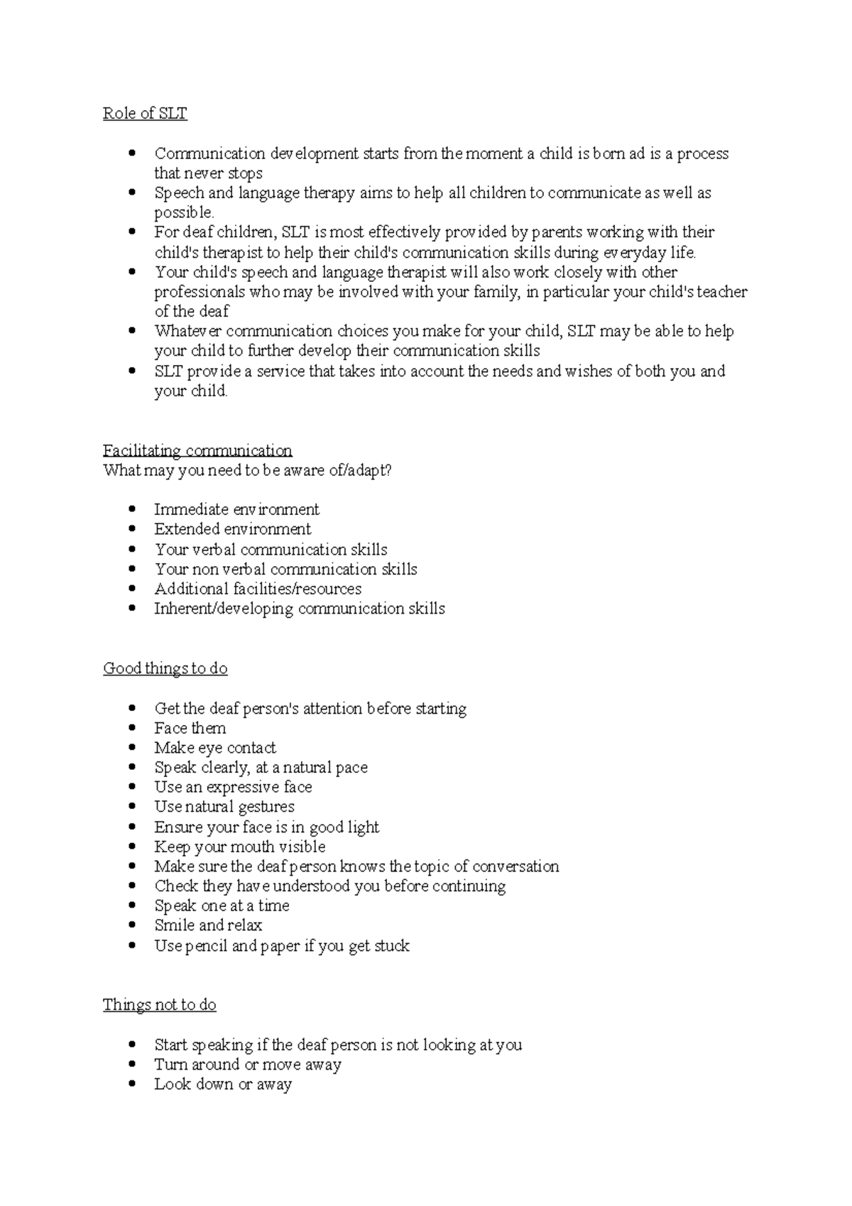 Facilitating communication with clients with hearing loss and Deafness ...