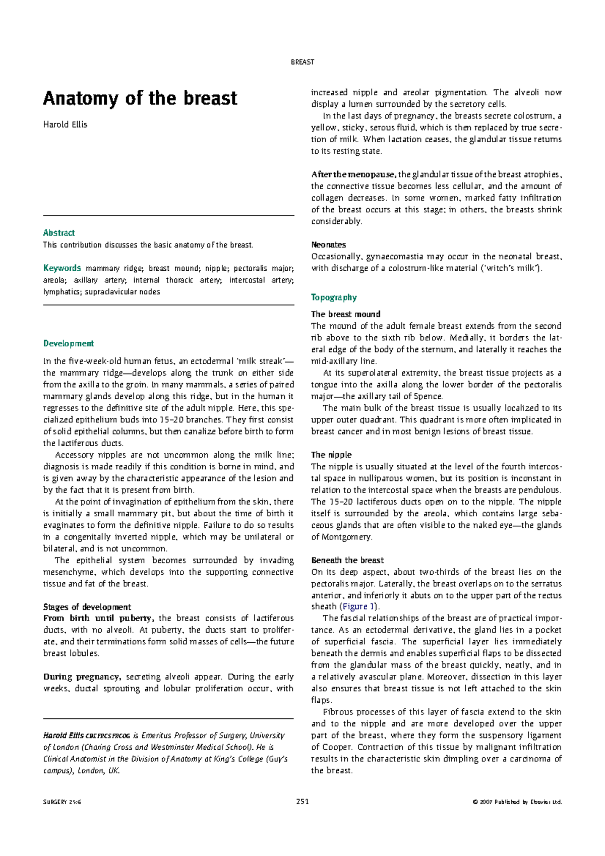 Essential Reading - 8 Structure and Function of Breast - BREAST SURGERY ...