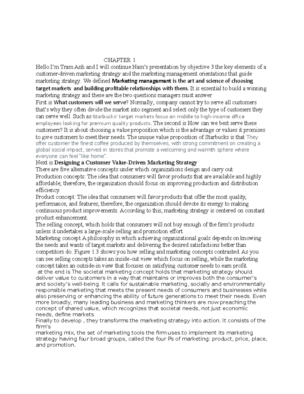 Chapter 1 Draft For Presentation Chapter 1 Hello I M Tram Anh And I