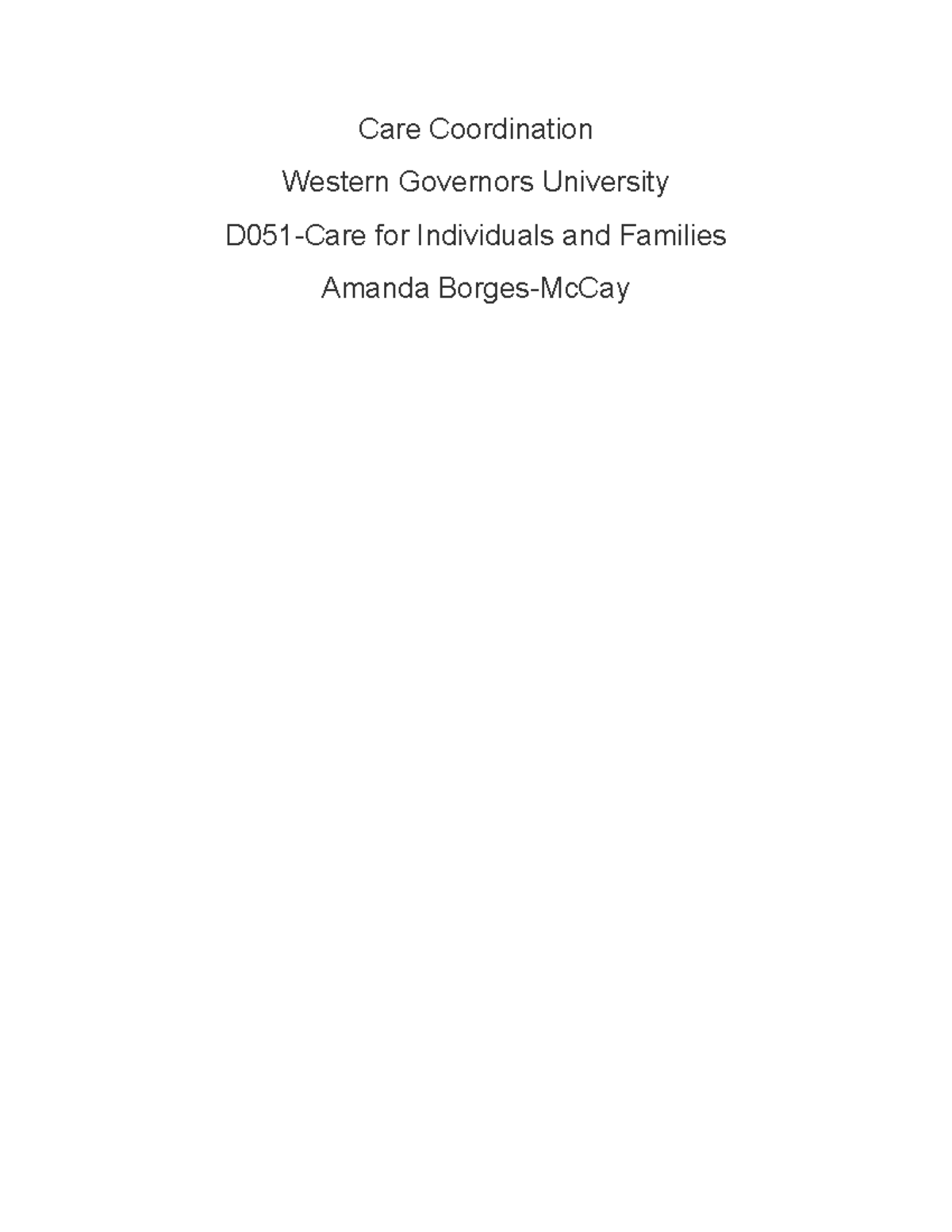 D051 Submission - ESSAY - Care Coordination Western Governors ...