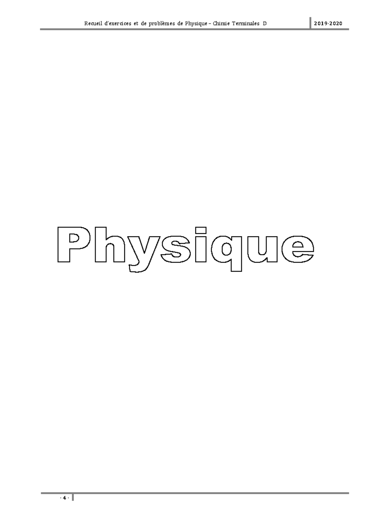 Doc exercices corrigé Physique Tle D - Exercice 1 Corrigé Page 9 La position d’un point mobile M ...