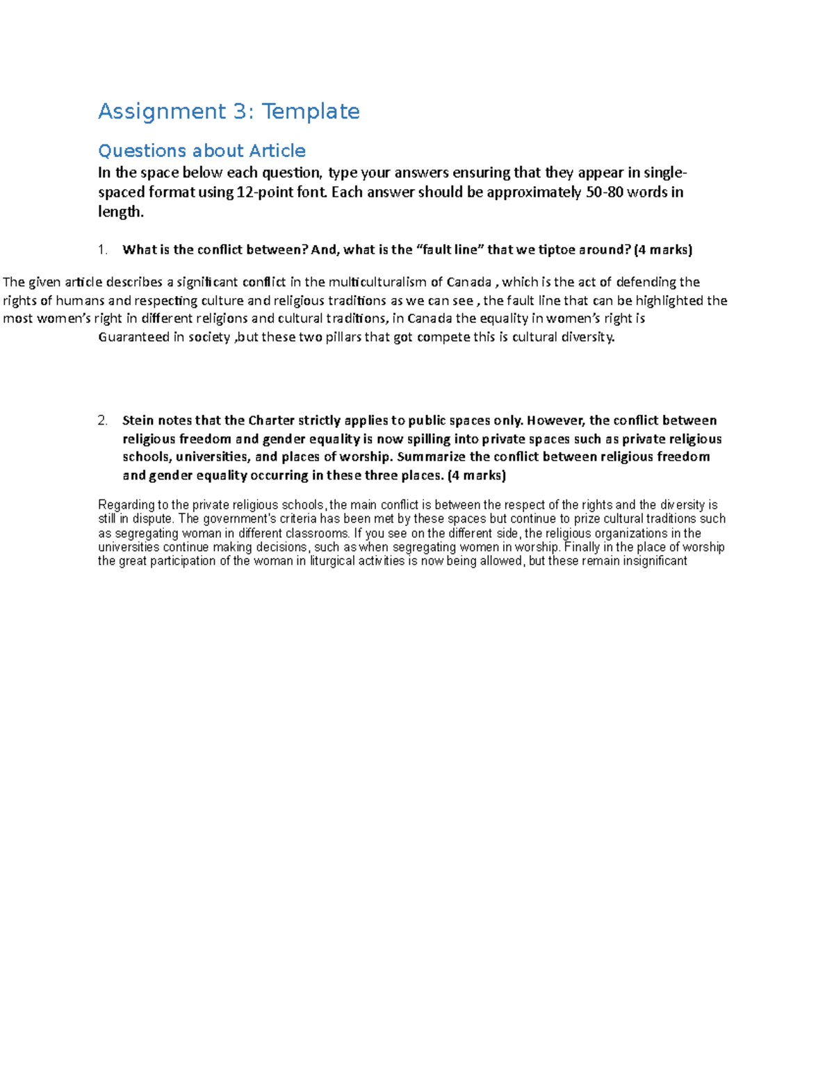 Assignment 3 template copy - Assignment 3: Template Questions about ...