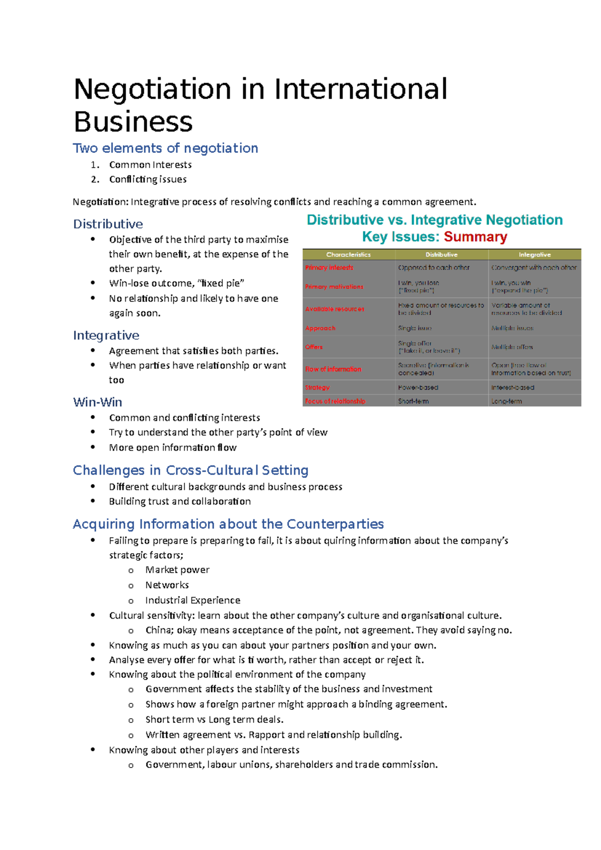 6. Negotiation in International Business - Negotiation in International ...