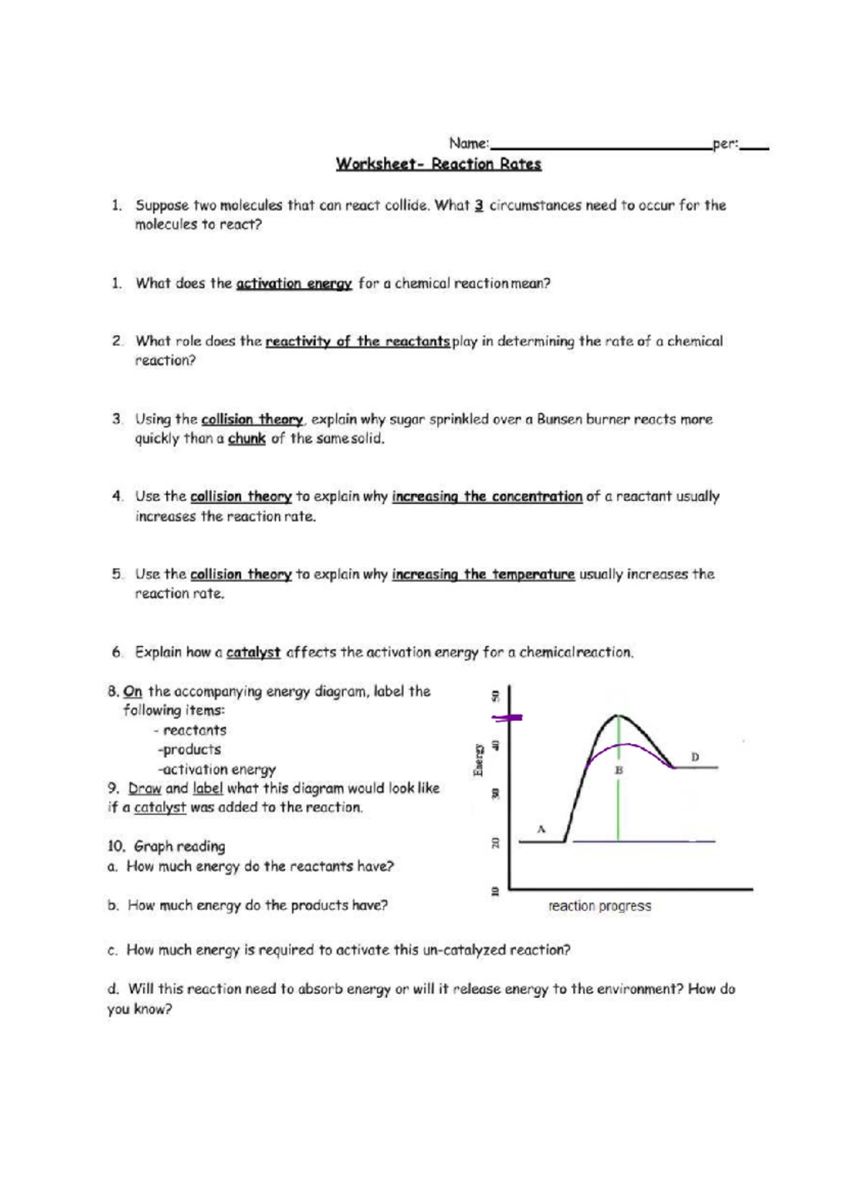 Reaction Rates Notes Day 2 - Studocu