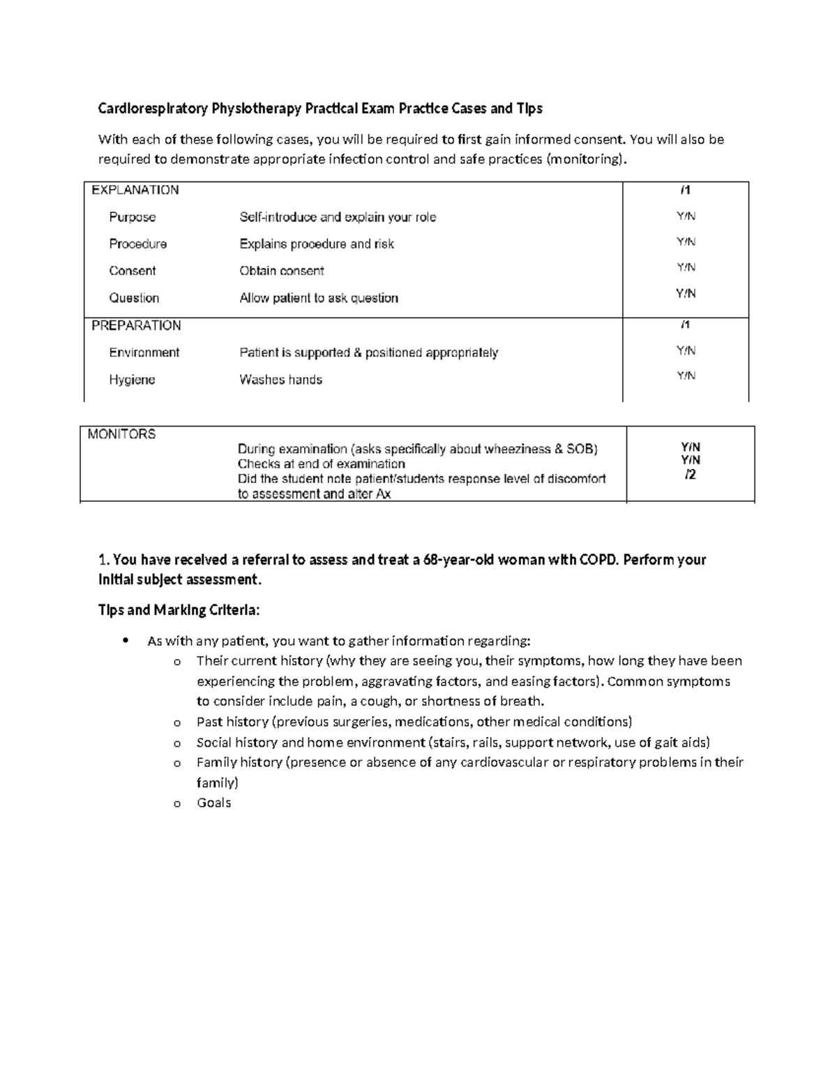 Core Cardiorespiratory Physiotherapy Practice Cases and Tips ...