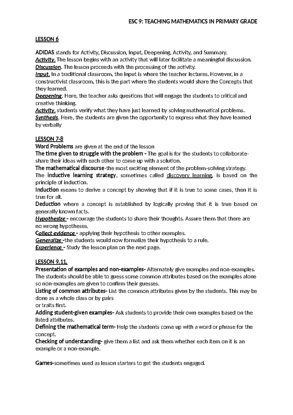 ESC-9-BATT -copy will be saved here.Welcome - ESC 9: TEACHING ...
