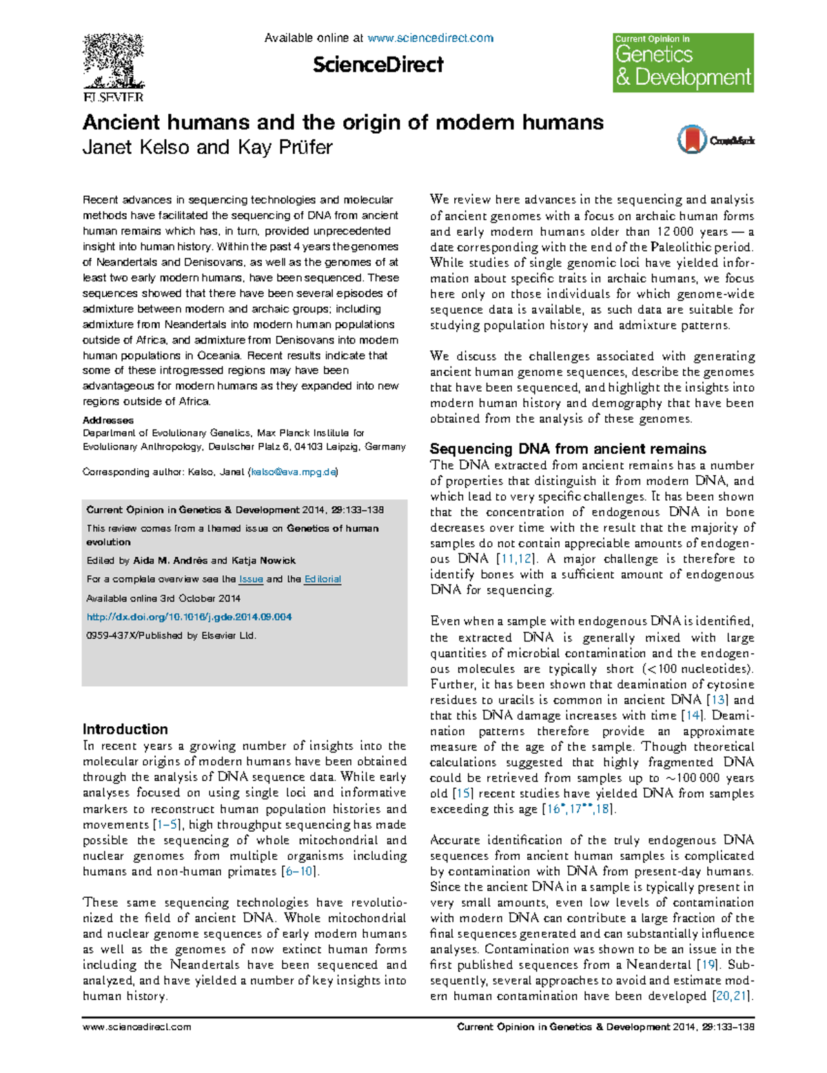 Ancient humans and the origin of modern humans - Within the past 4 ...