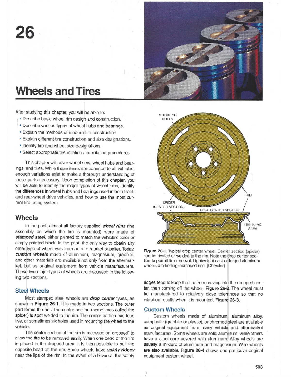 Ch 26 wheels and tires - ggng - 26 Wheels and Tires After studying this ...
