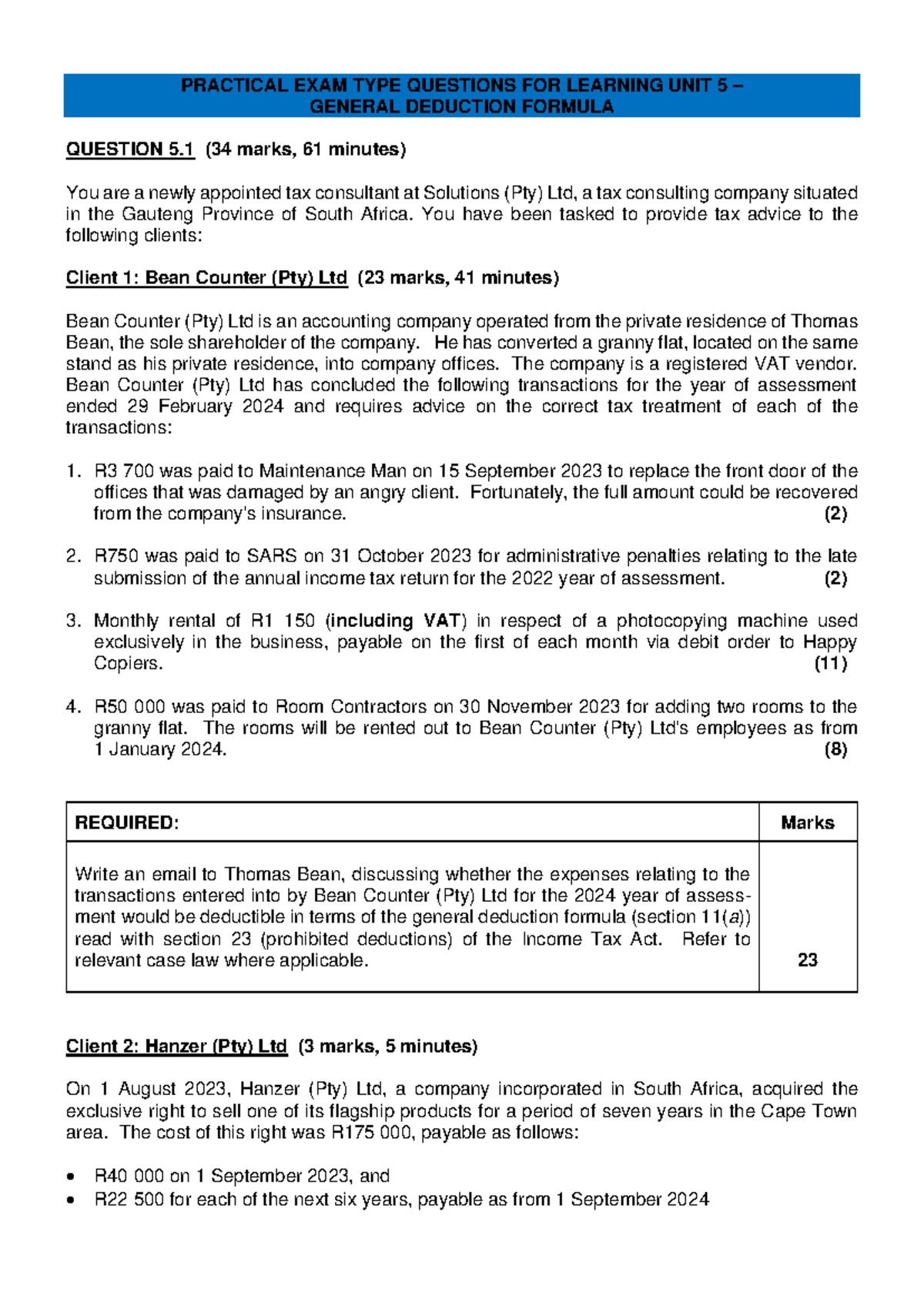 Practical exam type questions - PRACTICAL EXAM TYPE QUESTIONS FOR ...
