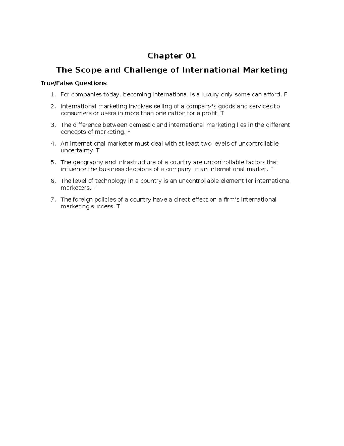 Cheat-sheet-KT - just a few questions - Chapter 01 The Scope and ...