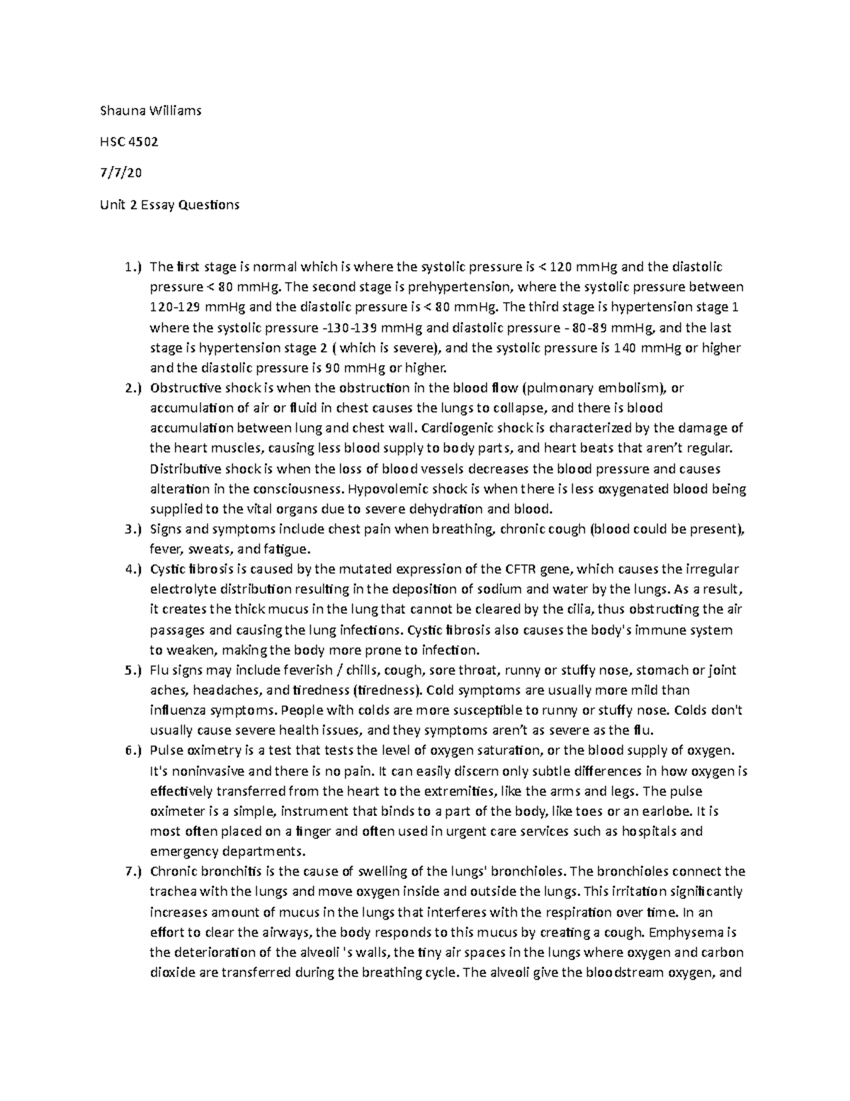 HSC Unit 2 Essay Questions - Shauna Williams HSC 4502 7/7/ Unit 2 Essay ...