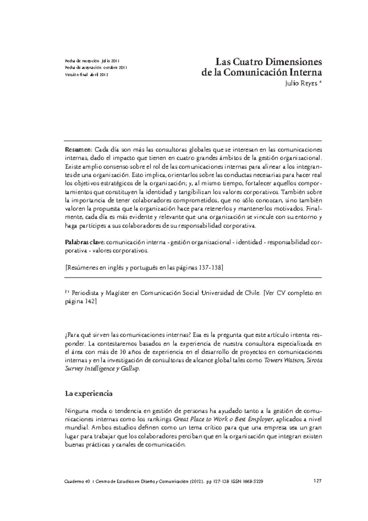 Dialnet-Las Cuatro Dimensiones De La Comunicacion Interna-5263487 ...