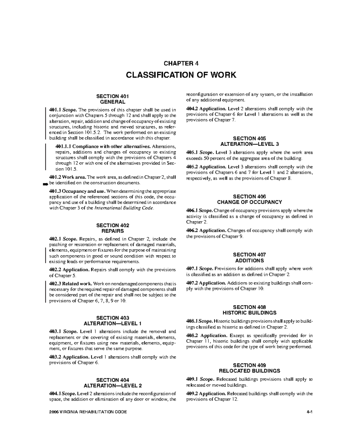 Chapter 4 Classification of Work In Construction Industry - CHAPTER 4 ...