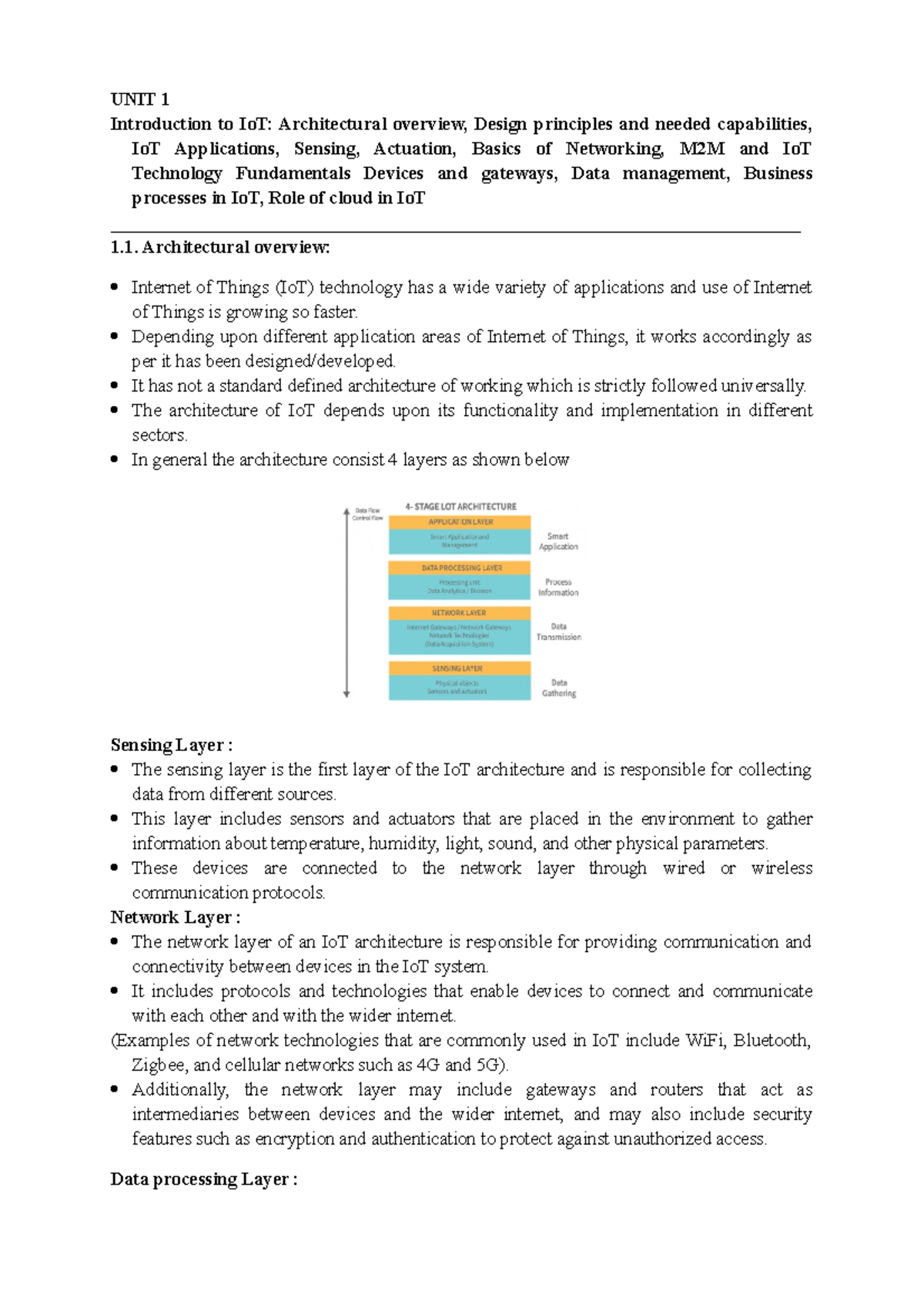 IOt for unit i-elemetnts of IoT - UNIT 1 Introduction to IoT ...