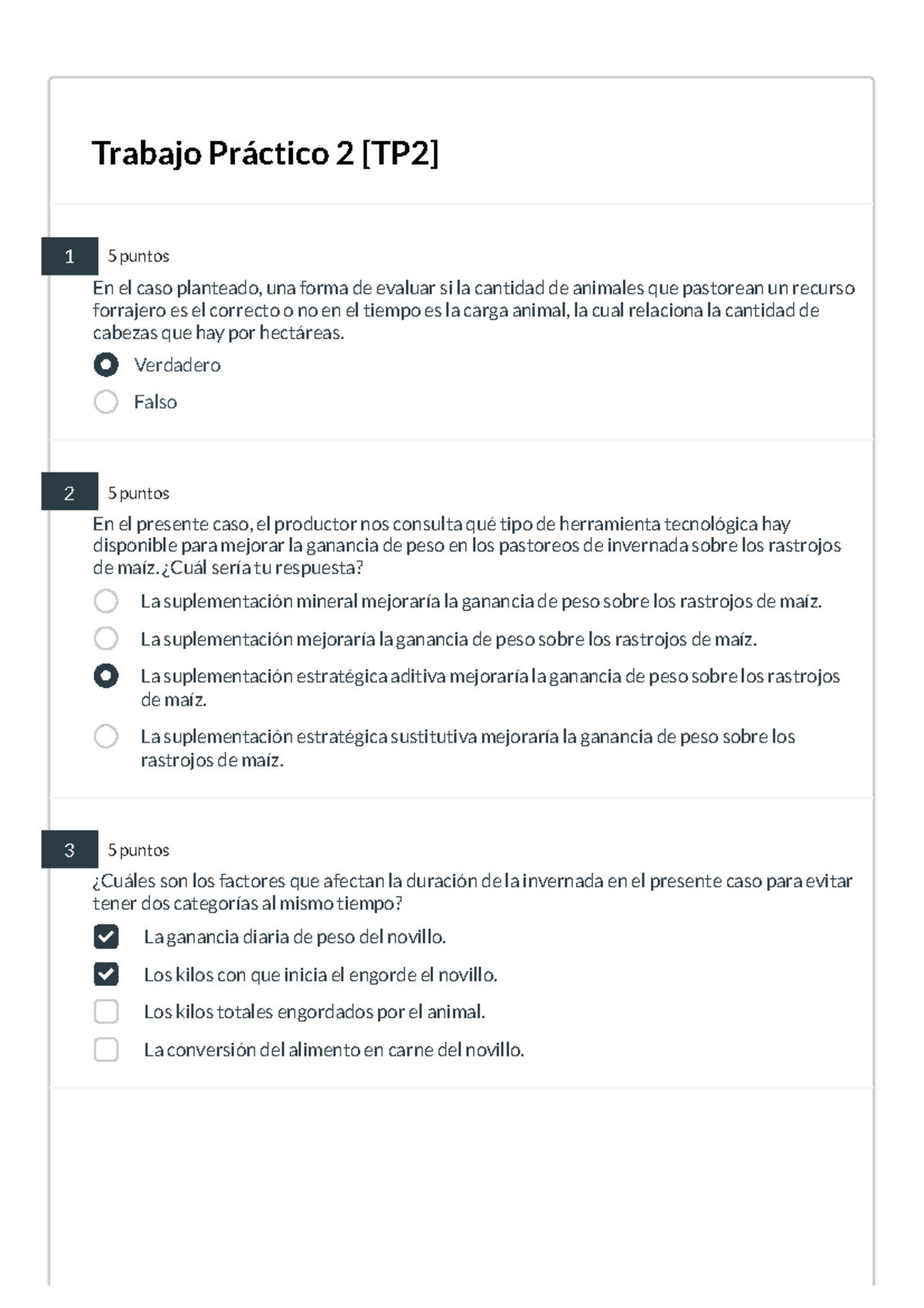 Trabajo Práctico 2 [TP2] 80% - 5 puntos En el caso planteado, una forma de evaluar si la ...
