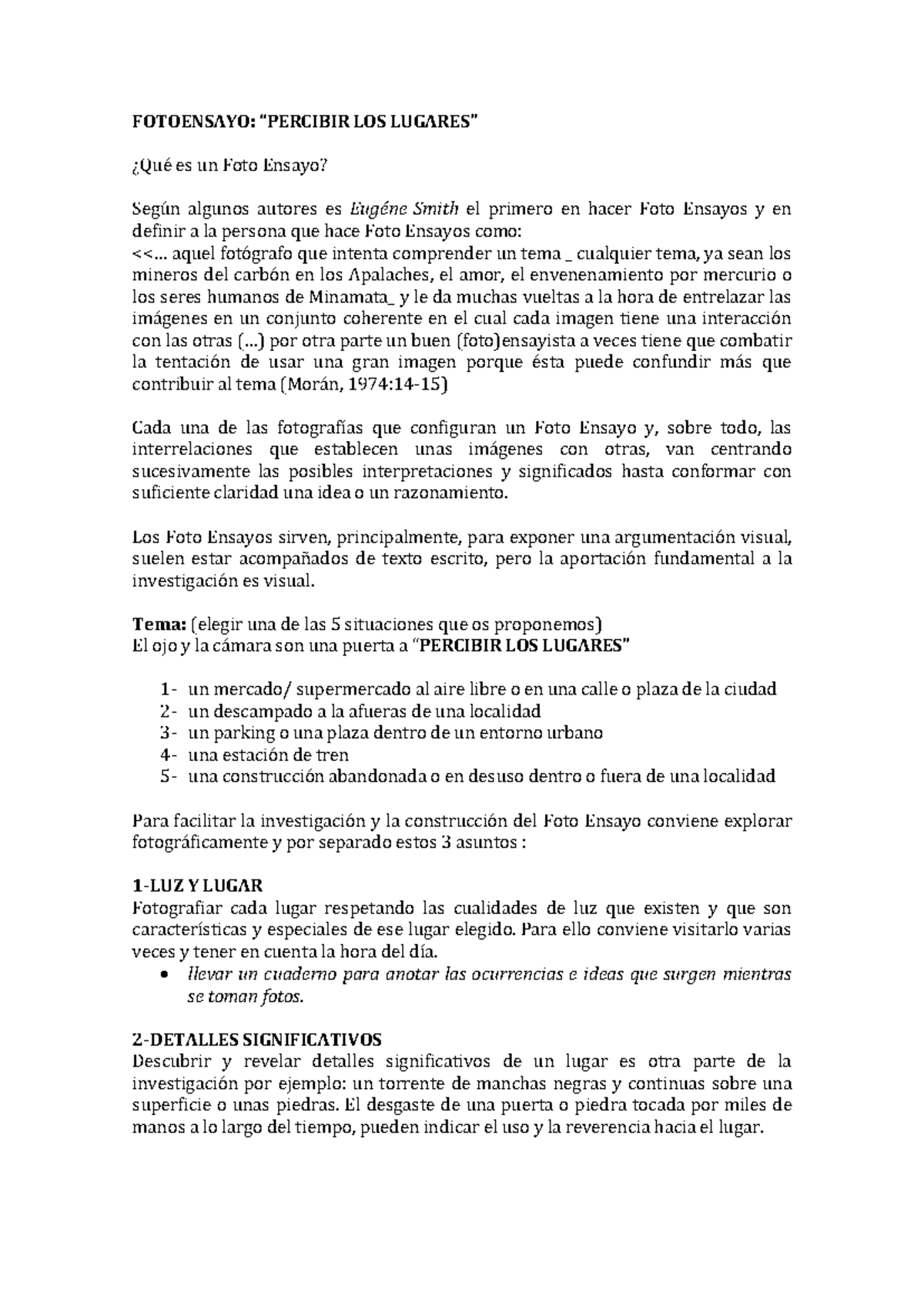 Foto Ensayo 202020 - FOTOENSAYO: “PERCIBIR LOS LUGARES” ¿Qué es un Foto ...