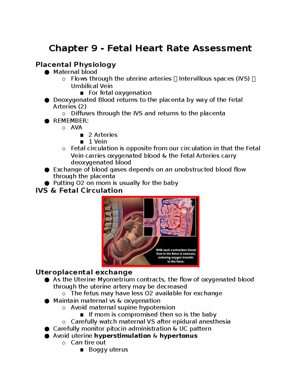 Ch 09 - Fetal Heart Rate Assessment - Chapter 9 - Fetal Heart Rate ...