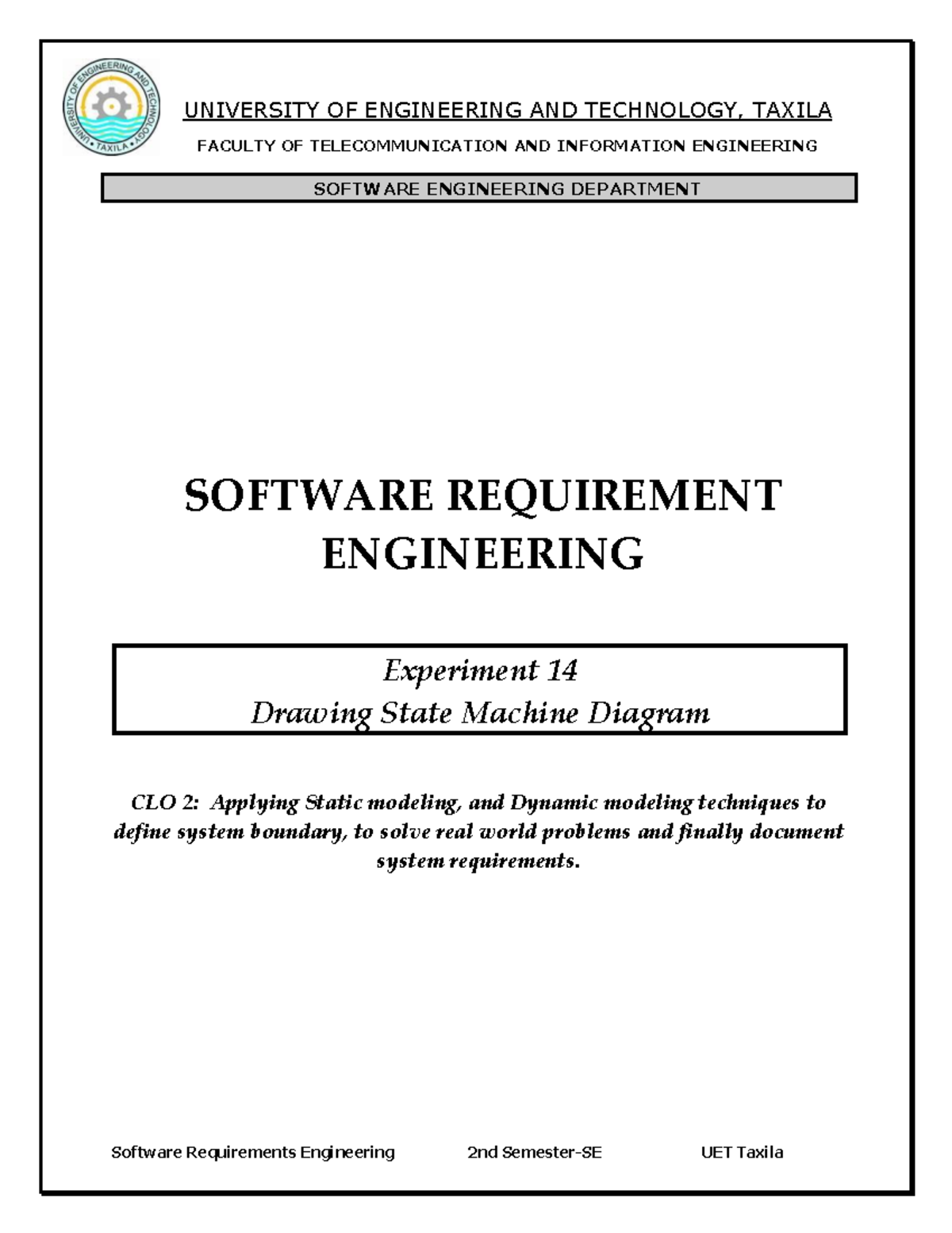 SRE LAB 14 - dsfsdds - Software Engineering - Studocu