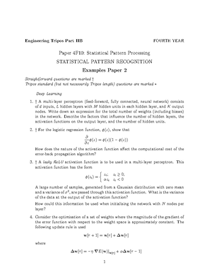 Exam-questions-eng pattern Recognition - Sample questions for the ...